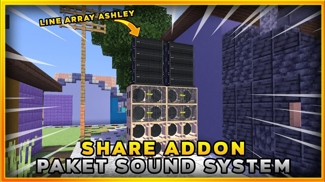 Share Addon Paket Sound System Mod Minecraft 3d Youtube