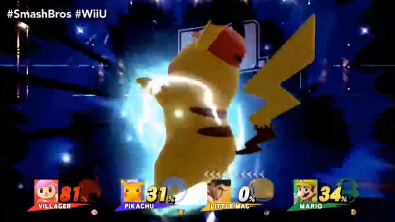 Pikachu S Final Smash From Super Smash Bros Wii U Youtube