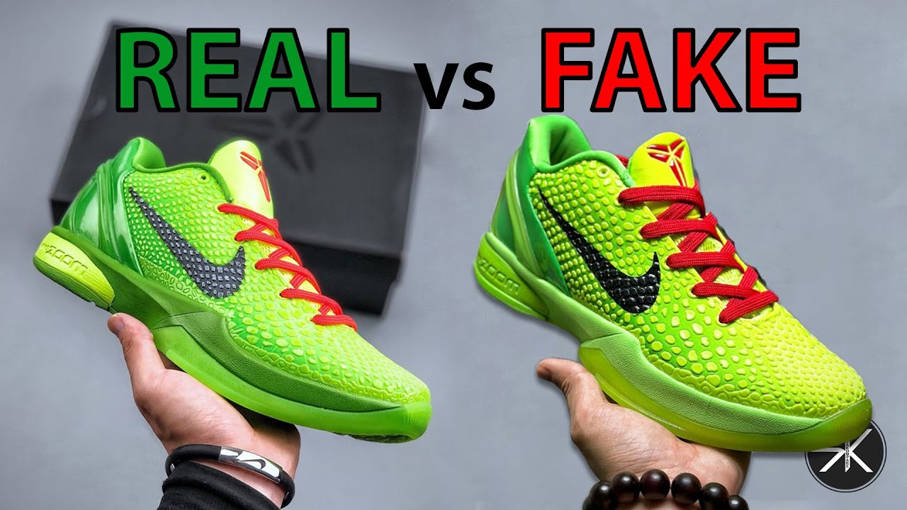Kobe 6 Protro Grinch Real Vs Fake Youtube