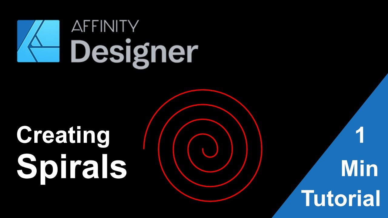 Affinity Designer Tutorial Creating A Spiral Youtube