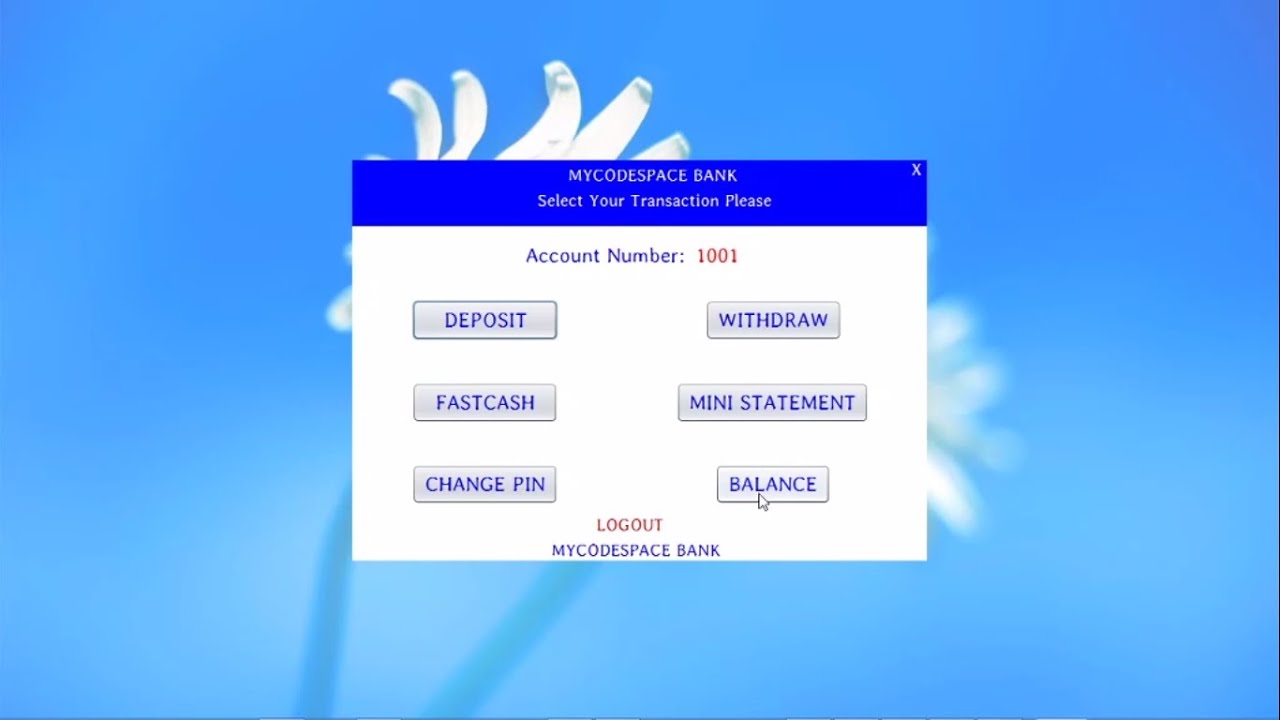 Java Full Project Atm Management System Youtube