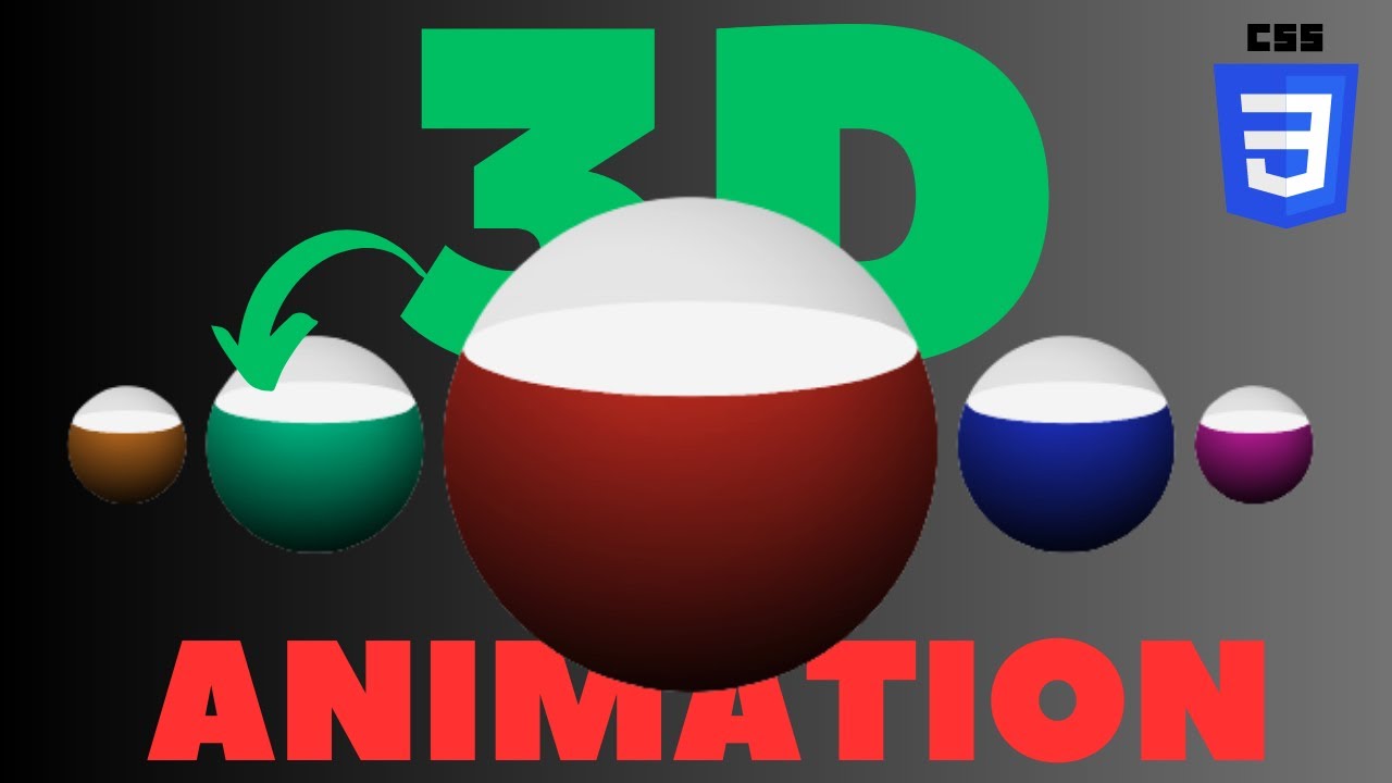 3d Sphere Animation Only Css Css Animation Html Youtube
