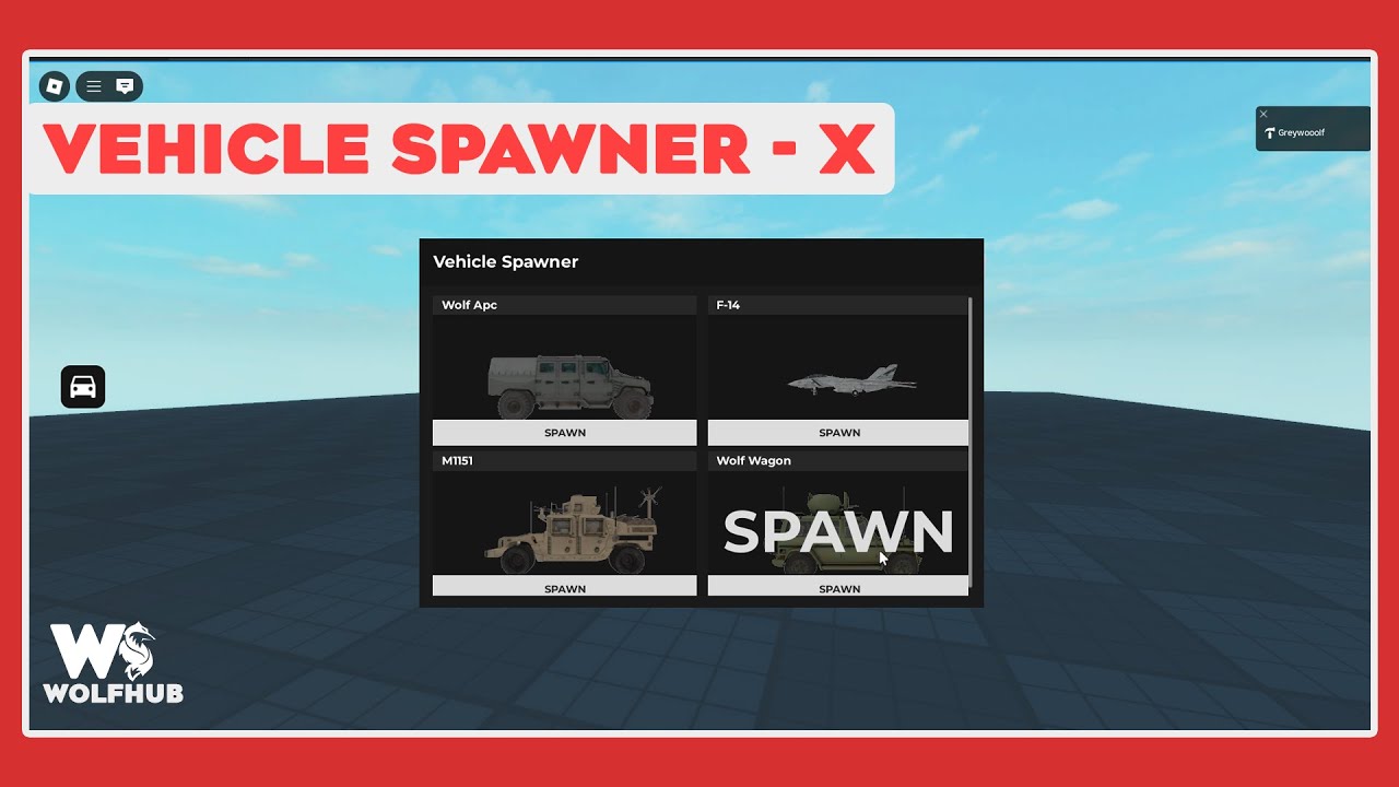 Vehicle Spawner Showcase Roblox Studio Youtube