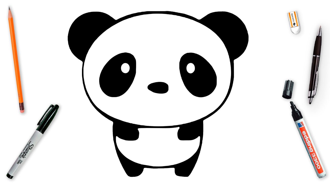 How To Draw A Cute Panda Easy Step By Step Little Panda Drawing