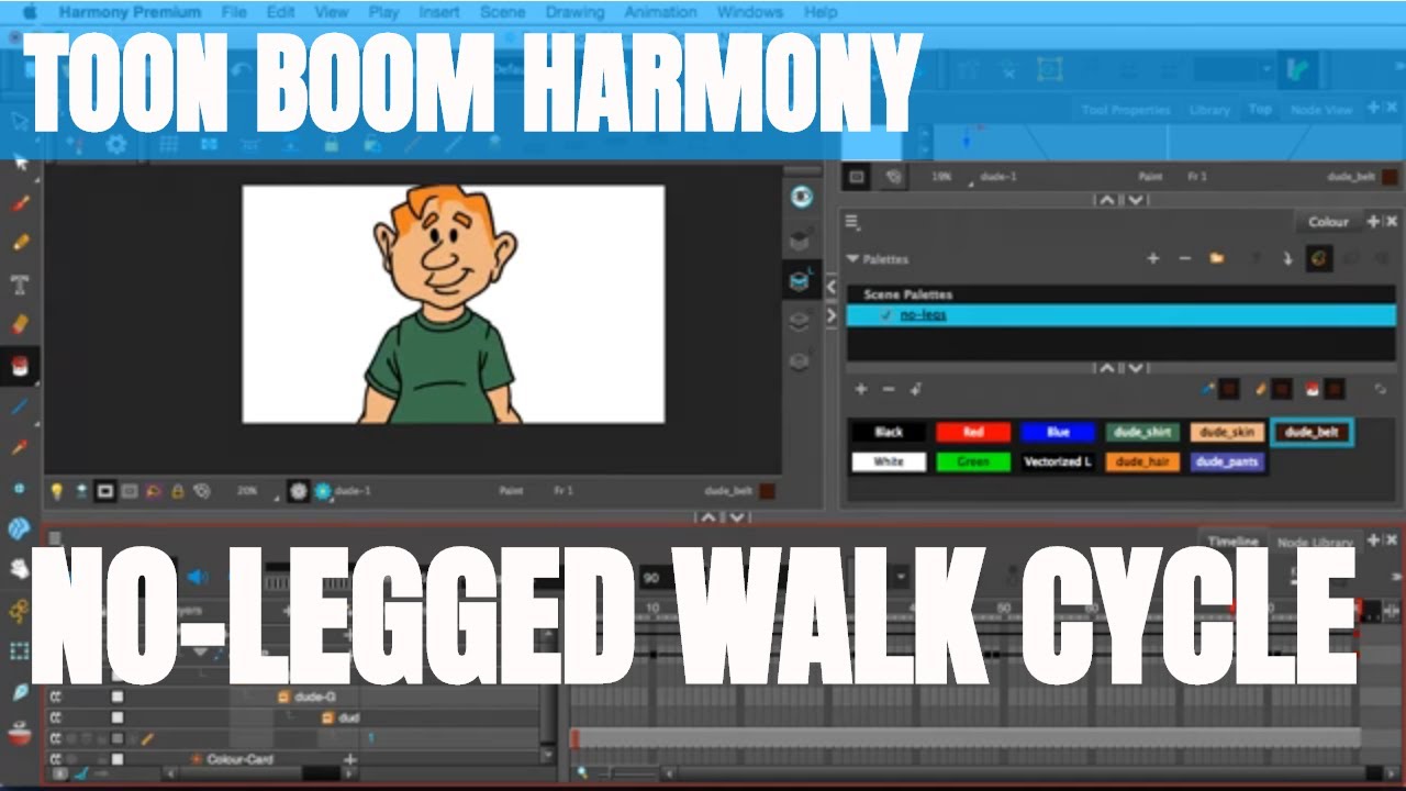 Toon Boom Harmony No Legged Walk Cycle Youtube