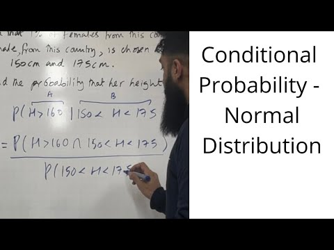Edexcel A Level Maths Conditional Probability Normal Distribution