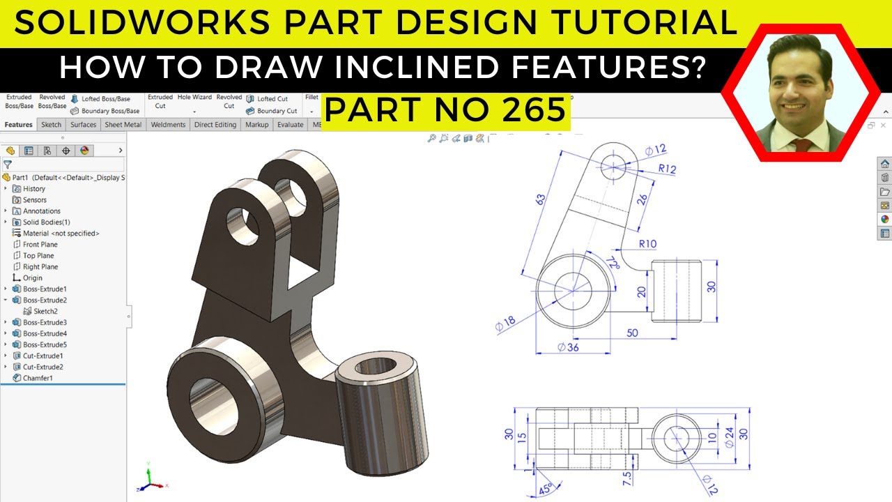 Solidworks Part Design Tutorial Comprehensive Guide To 3d Modeling