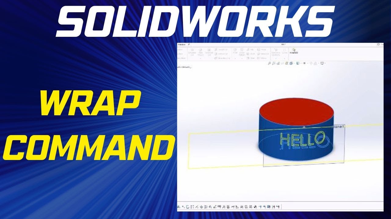 How To Use Wrap Command In Solidworks Solidworks Beginner S Tutorial