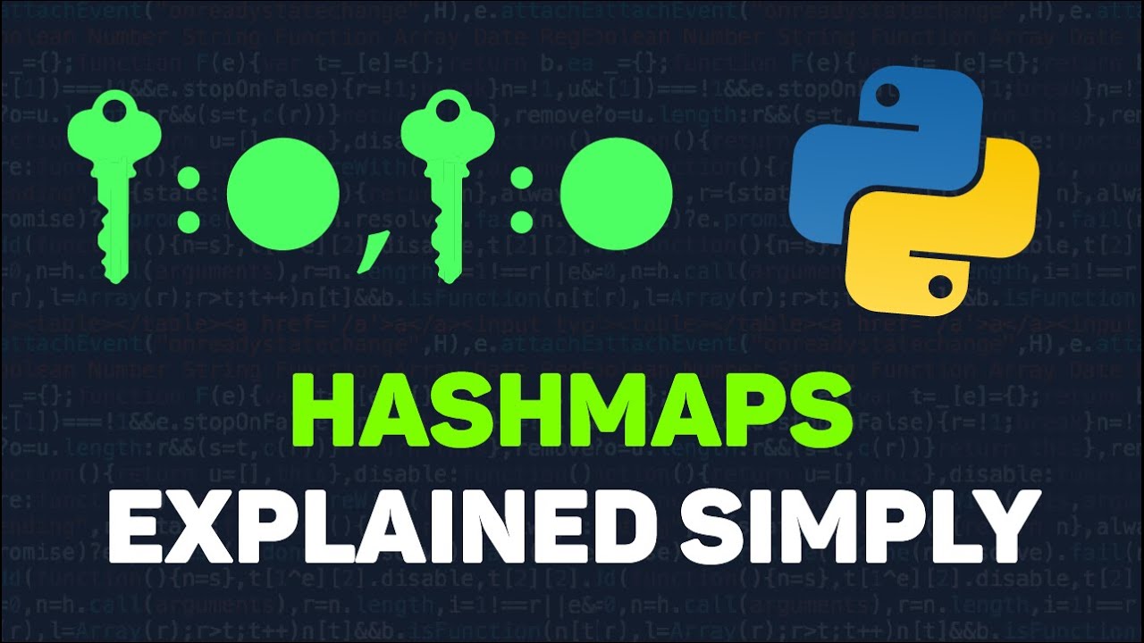 Hashmaps In Python Tutorial Data Structures For Coding Interviews