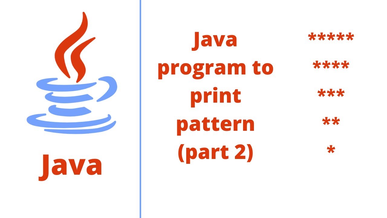 Java Program To Print Pattern Part 2 Youtube
