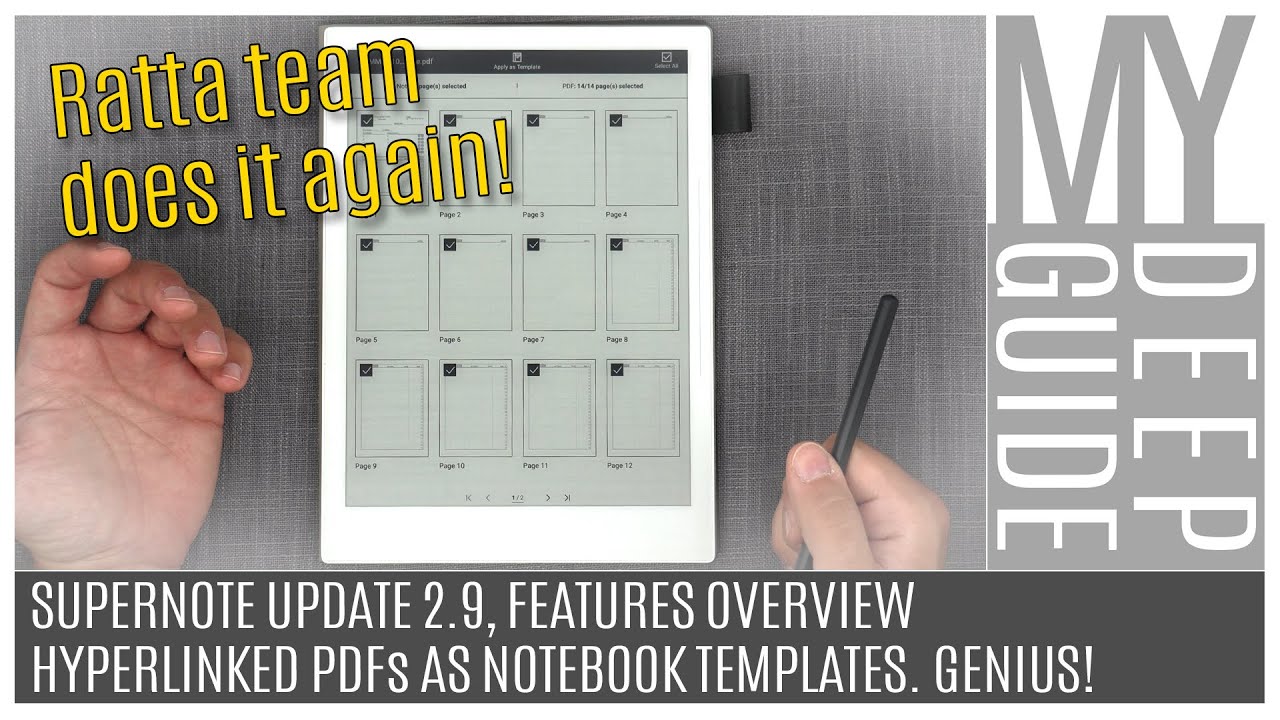 Supernote Update 2 9 Hyperlinked Pdfs As Notebook Templates Genius