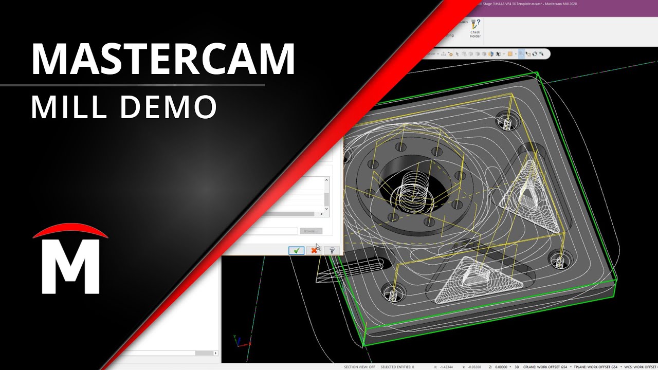 Mastercam Mill Demo Youtube