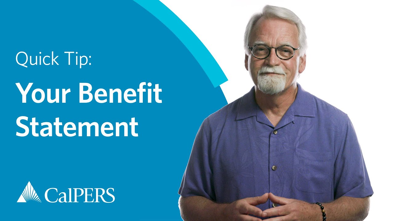 Calpers Quick Tip Your Benefit Statement Youtube
