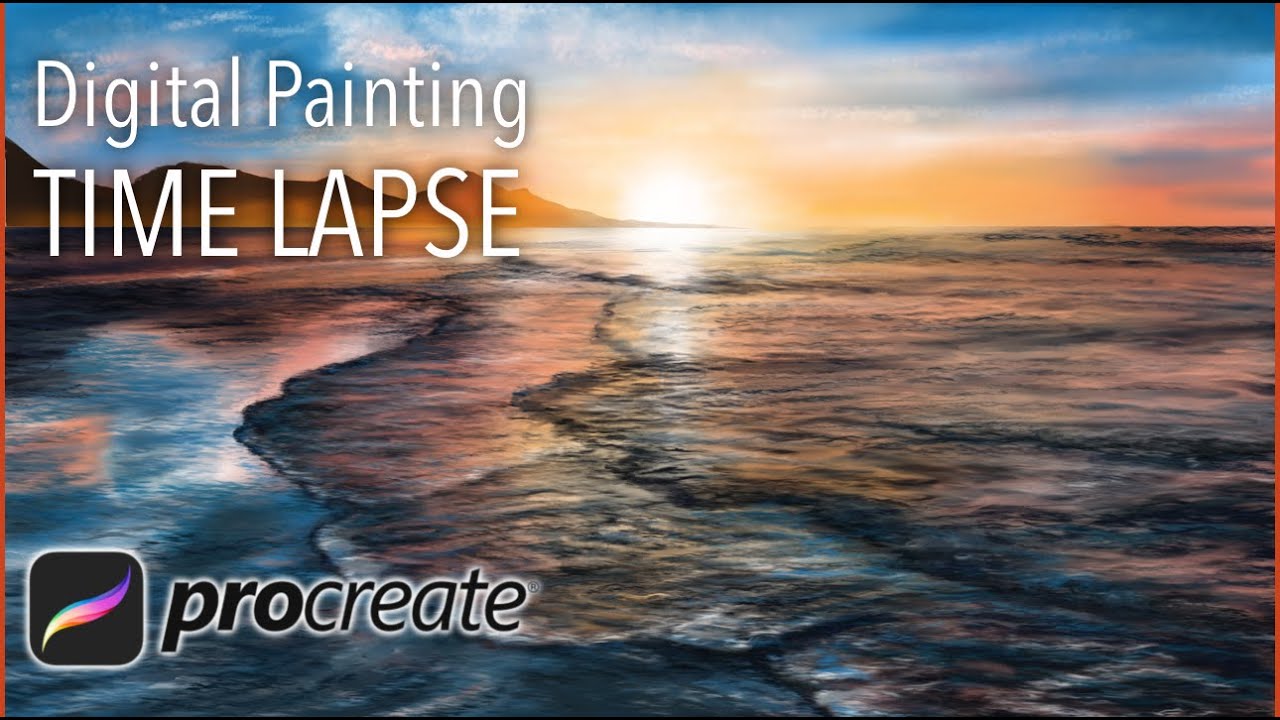 Digital Landscape Painting Time Lapse Procreate Speedpaint On Ipad