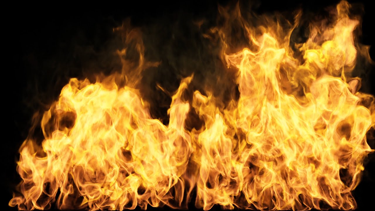 Burning Fire And Flames In Stunning 4k Resolution Fire Overlay Effect
