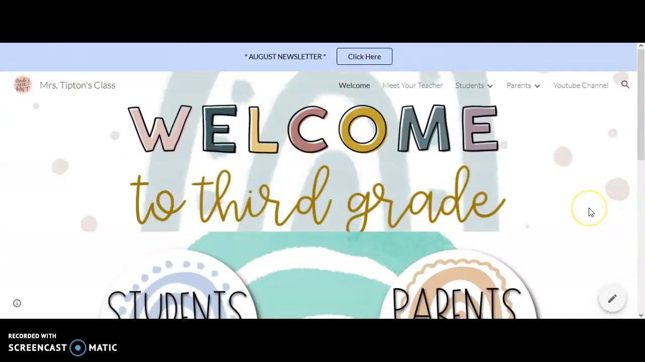 Class Website Tour Youtube