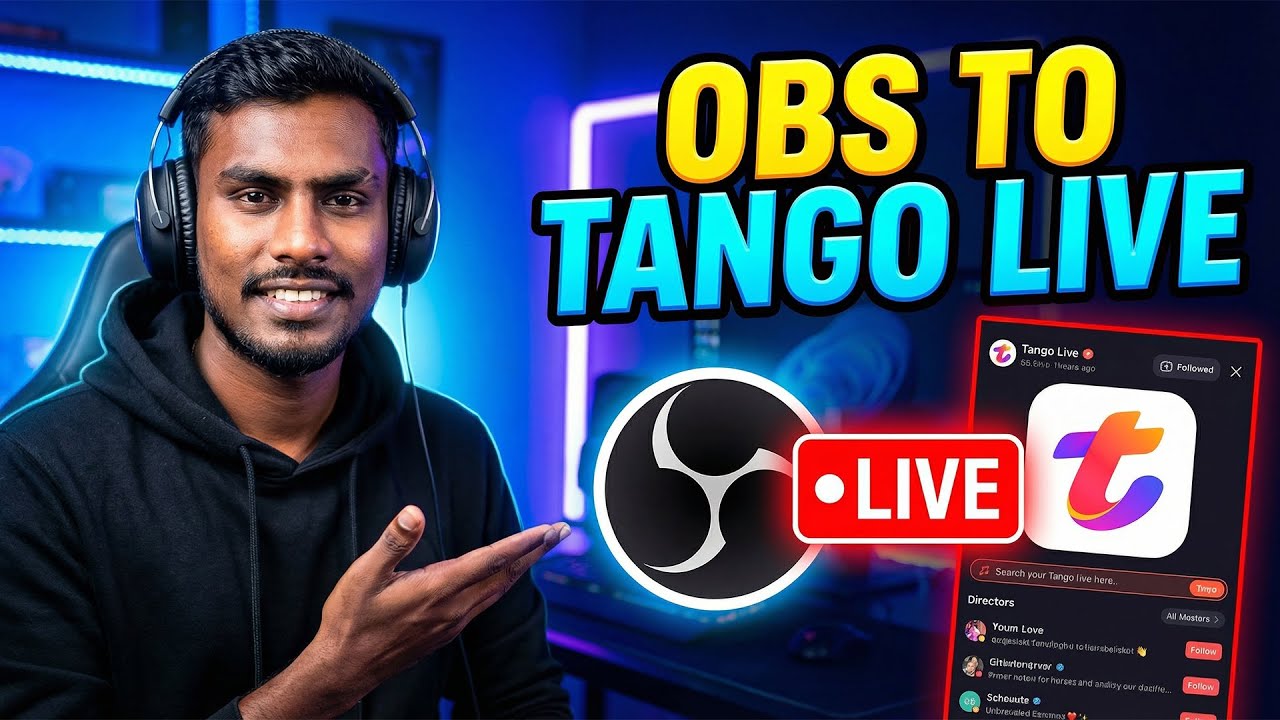 How To Live Stream On Tango Using Obs Studio Full Tutorial Youtube