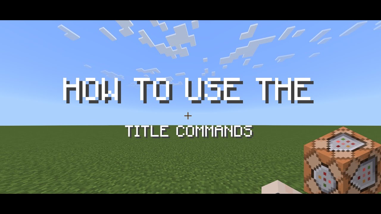 Minecraft Title Command Colors