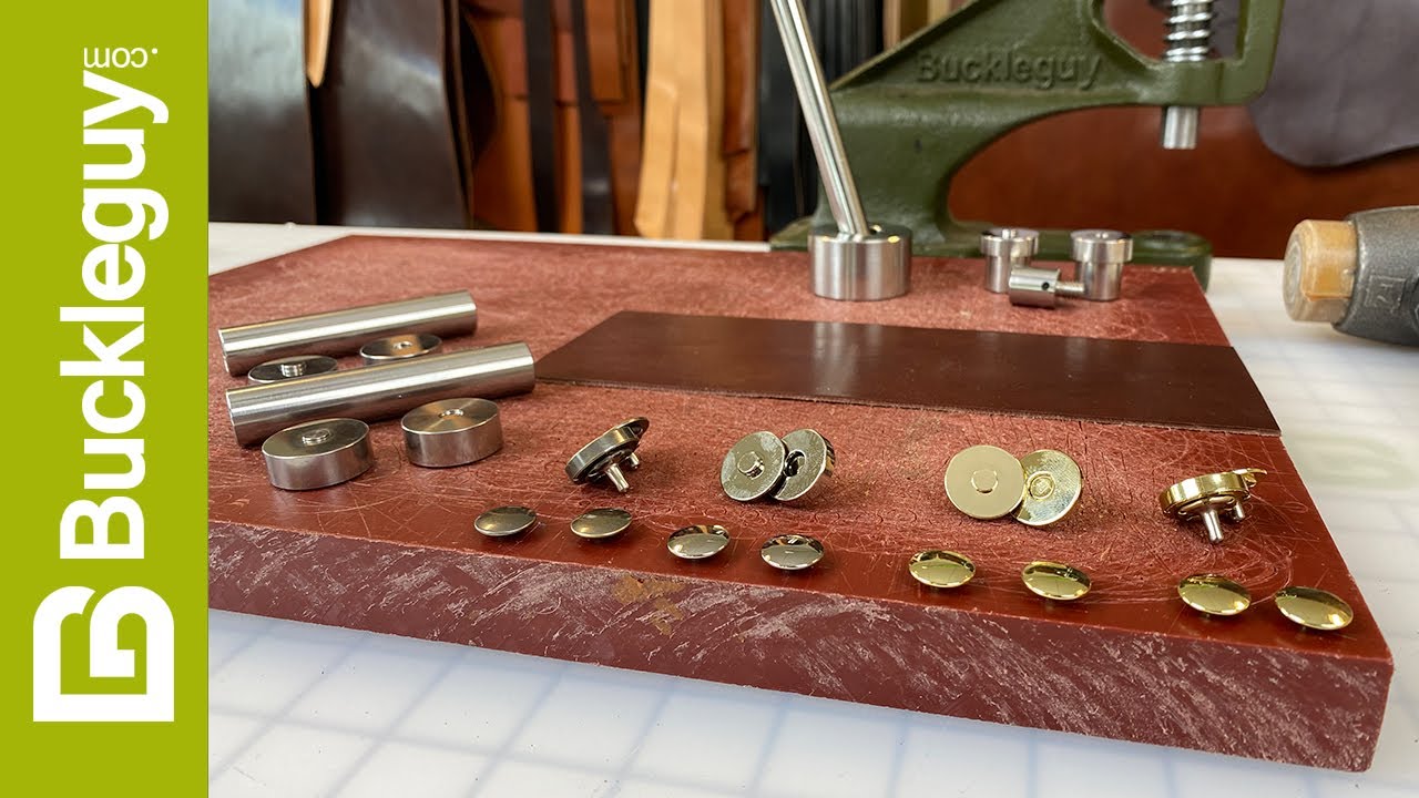 Installing Snaps Leather