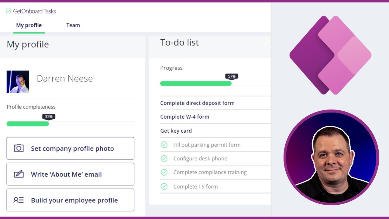 Power Apps Onboarding Application Template Youtube