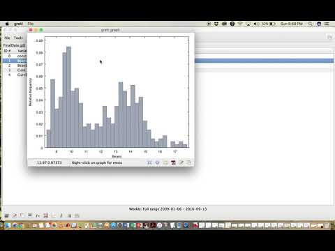 How To Create A Histogram And Scatterplot Using Gretl Youtube
