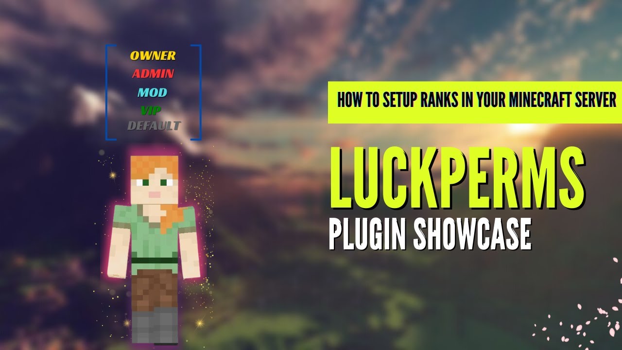 How To Setup Ranks In Your Minecraft Server Luckperms Plugin Showcase