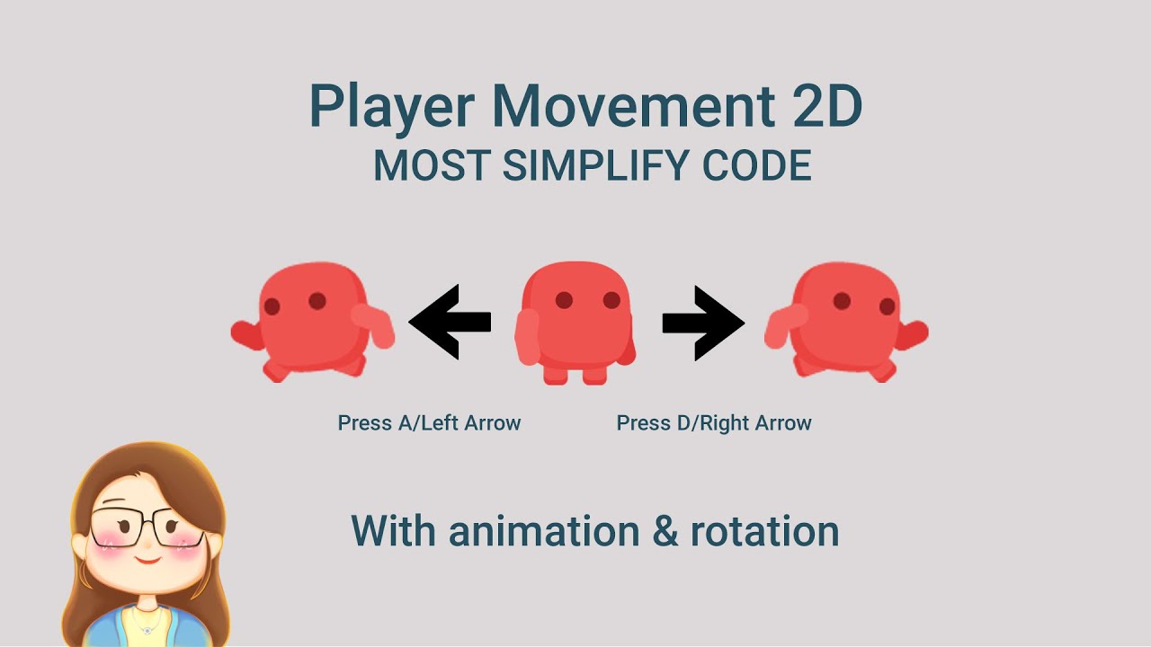How To Move Character Player Movement 2d In Unity Youtube