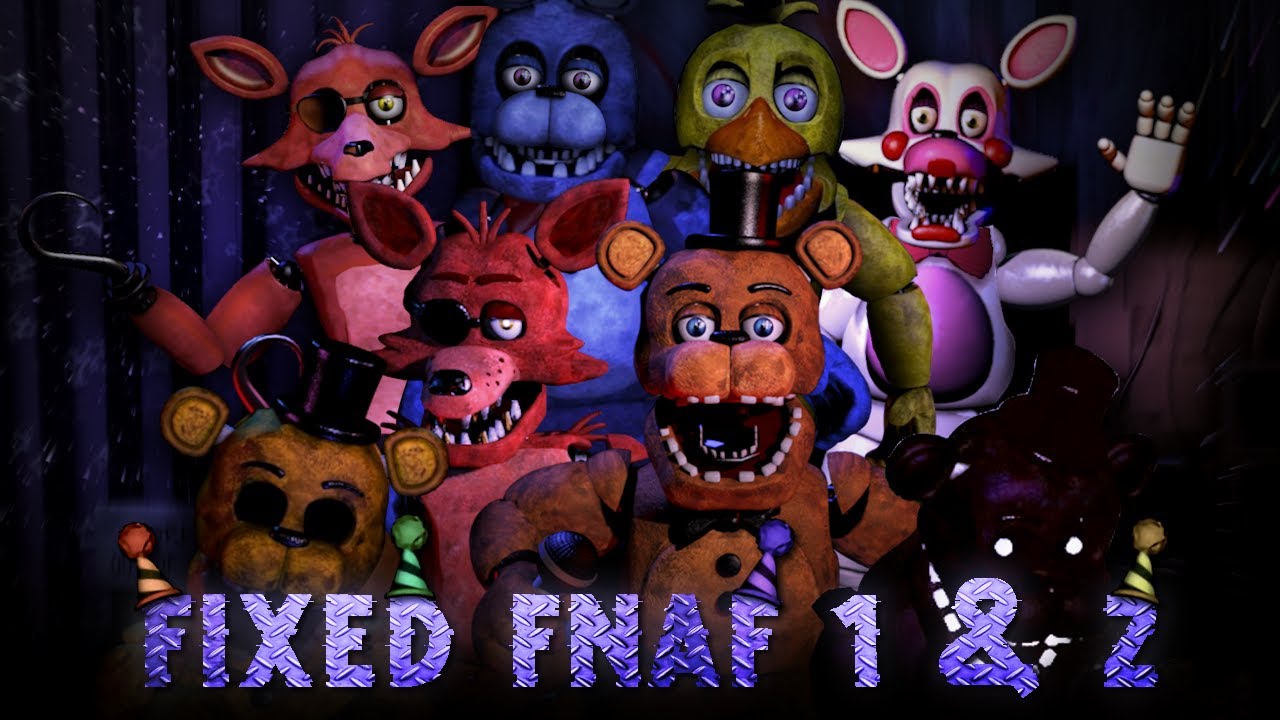 Fnaf Speed Edit Fixed Fnaf 1 2 Animatronics Youtube