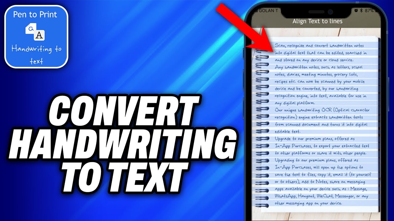 How To Convert Handwriting To Text Easy Fix Youtube