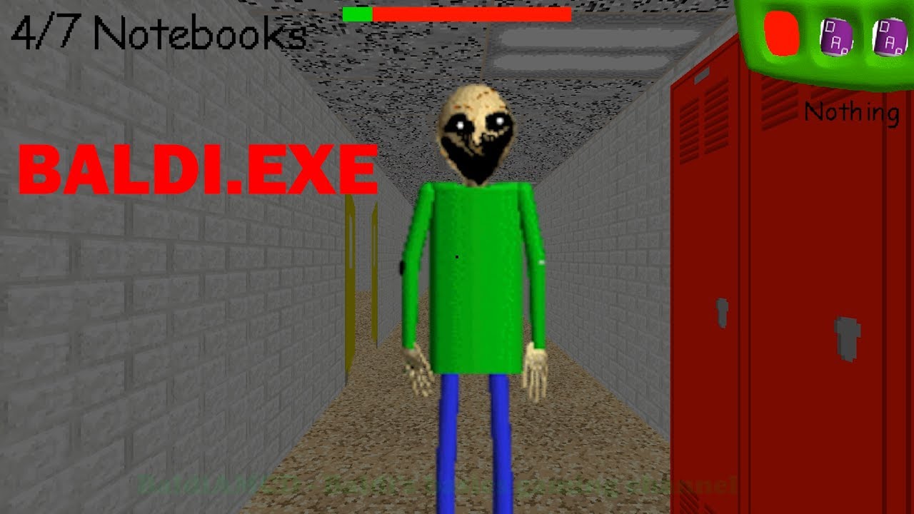 Baldi Exe Baldi S Basics Mod Youtube