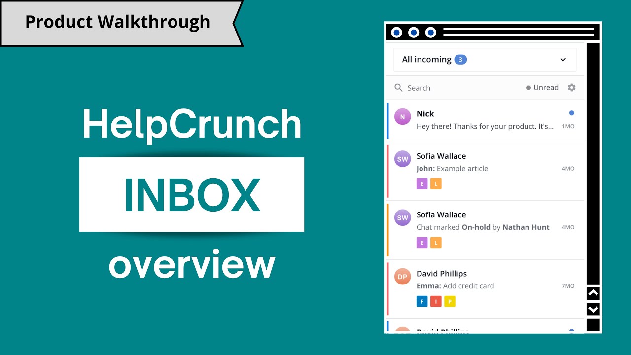 Helpcrunch Inbox Overview Youtube