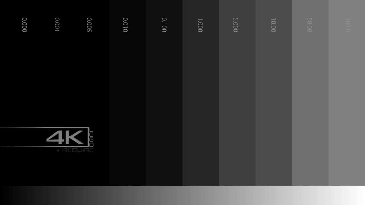 Real 4k Color Test Pattern Uhd 2160p Youtube