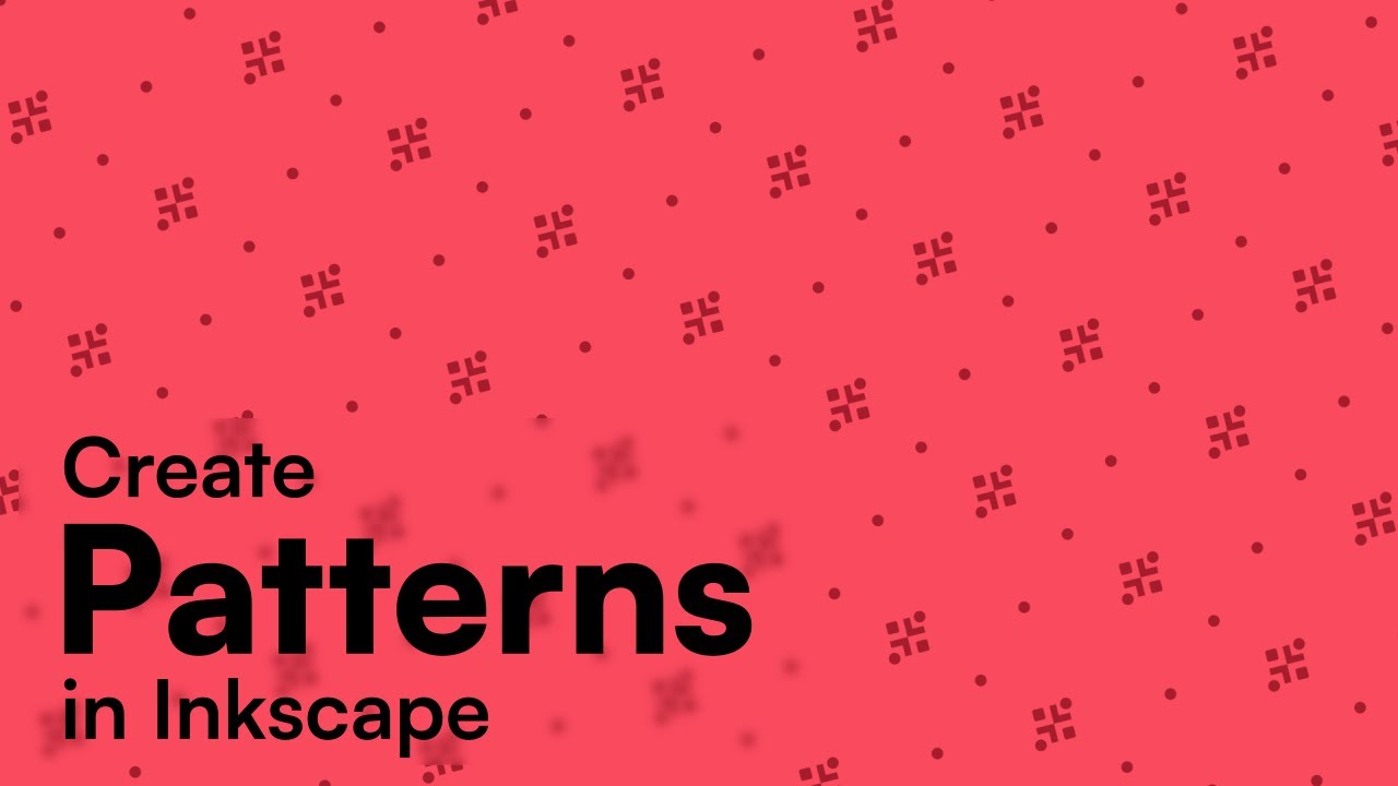 Create Patterns In Inkscape Tutorial Youtube