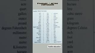 Metric Conversion Chart Simple Trick To Find Out Values Meter To Cm And ...