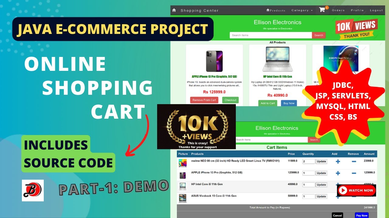 Online Shopping System Java E Commerce Project With Source Code