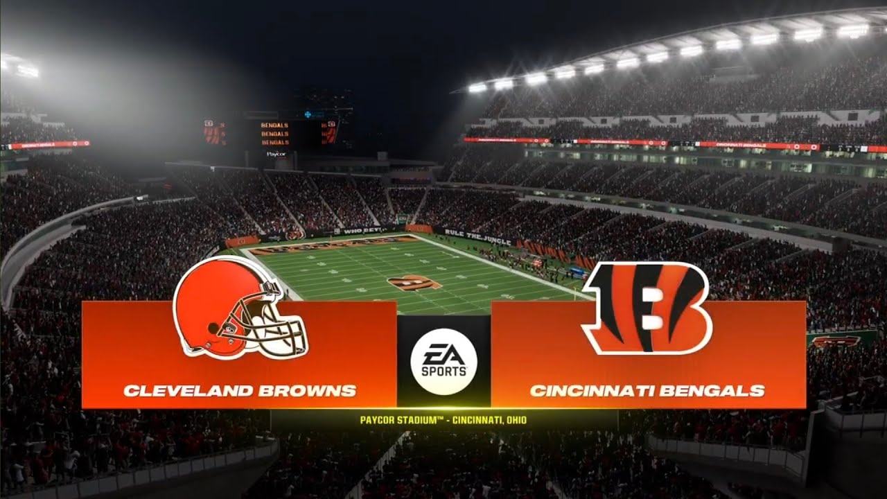 Browns Vs Bengals Week 16 Simulation Madden 25 Rosters Youtube