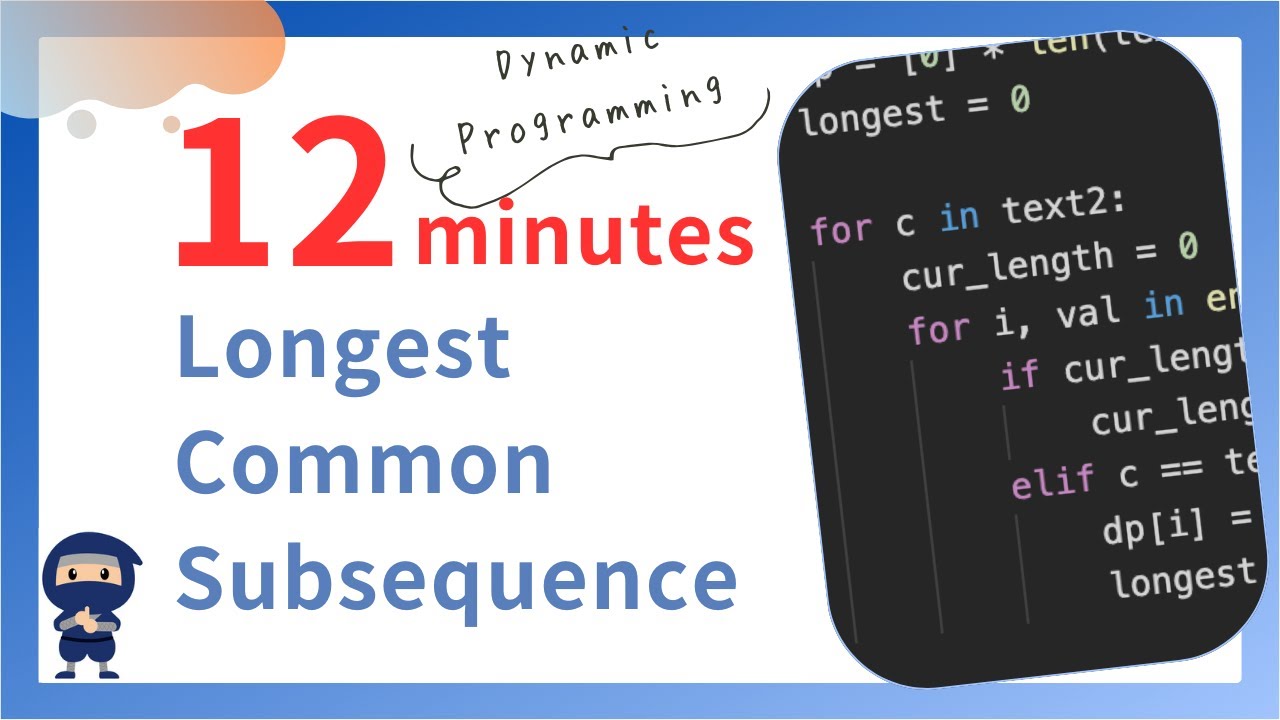 Longest Common Subsequence Leetcode 1143 Dynamic Programming