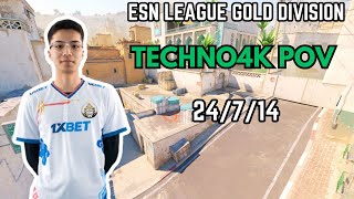 Techno4k Pov W Senzu Voice Comms 24 7 14 Cs2 Esn League Gold Division ...
