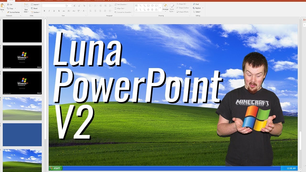 Actual Windows Xp In Powerpoint V2 Youtube