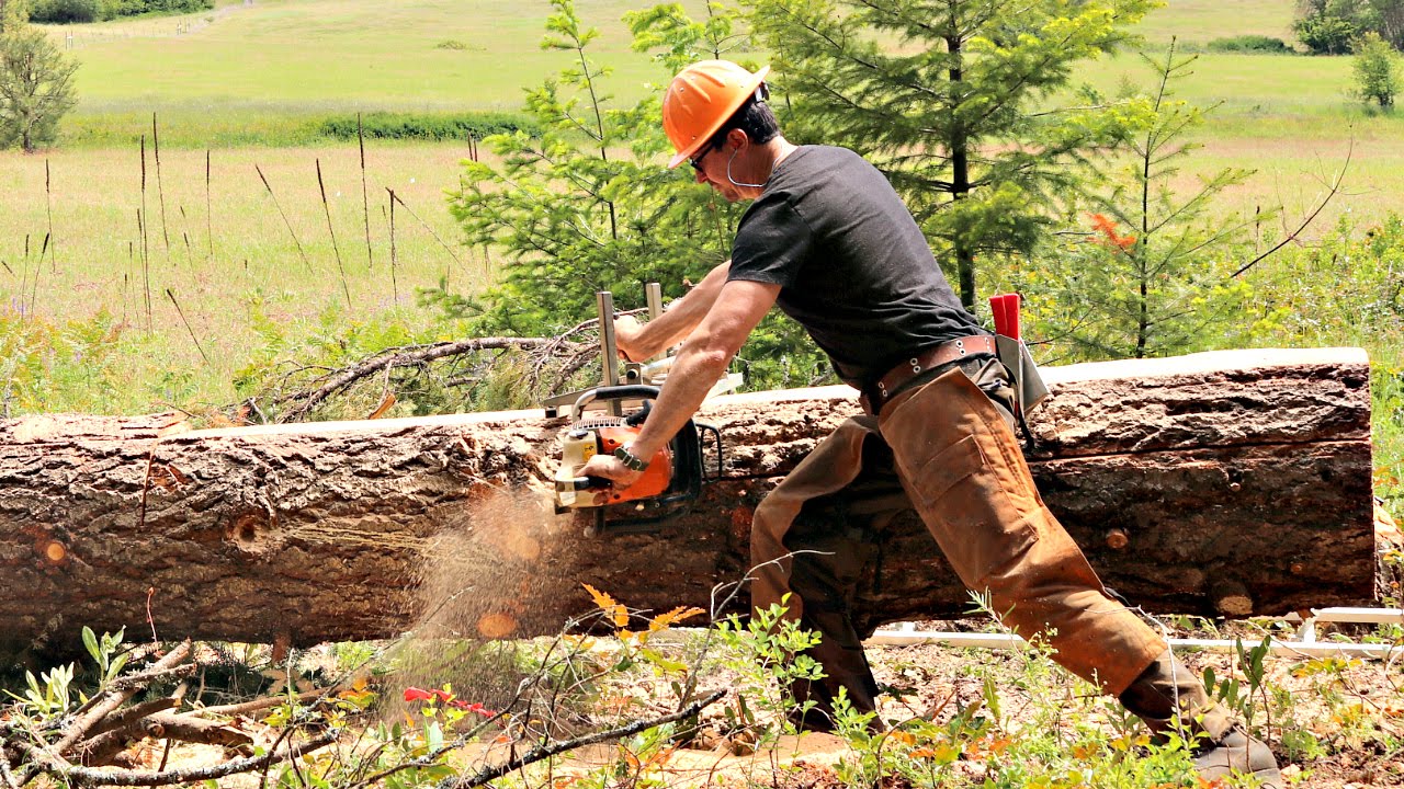 Learn How To Use A Chainsaw Mill Ft Wranglerstar Youtube