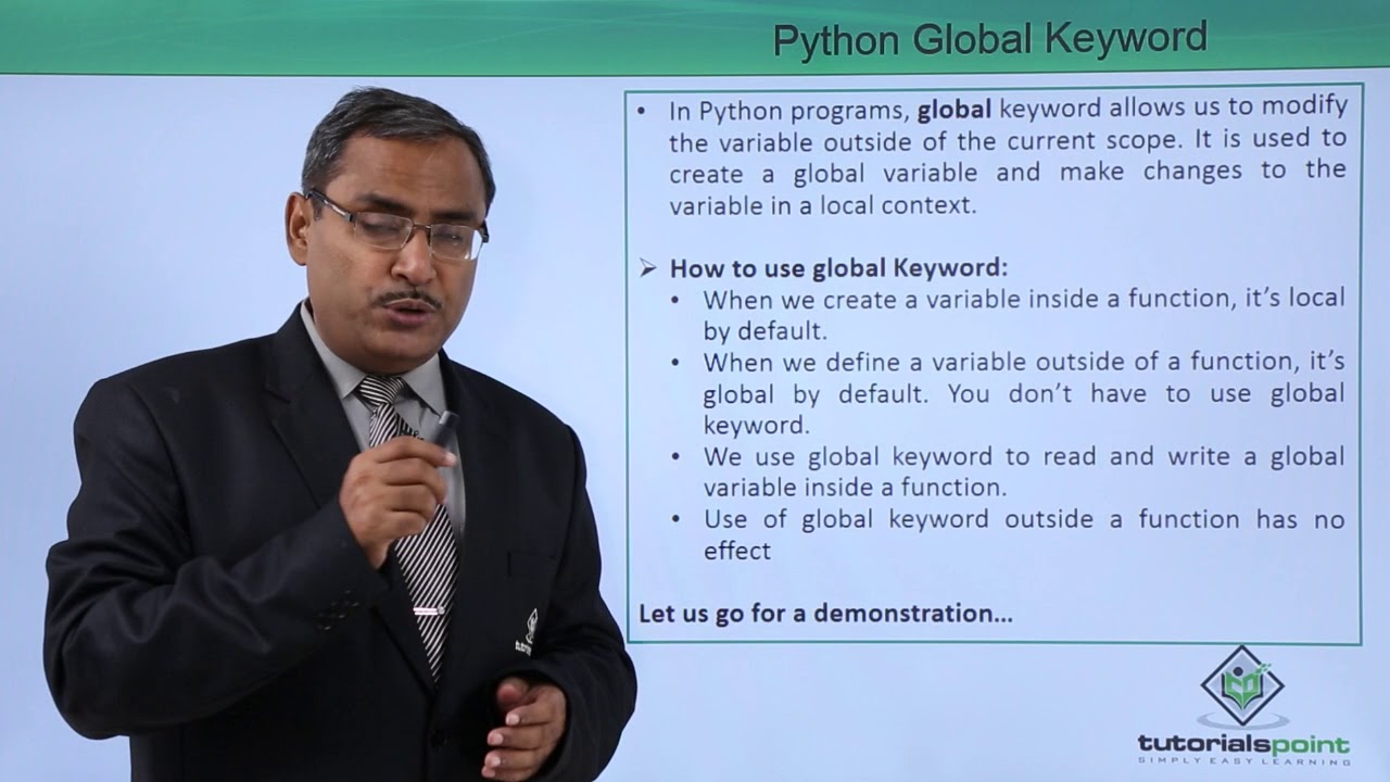 Python Global Keyword Youtube