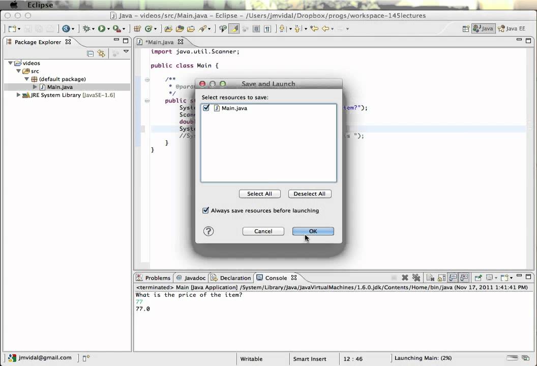 Java Scanner Tutorial Youtube