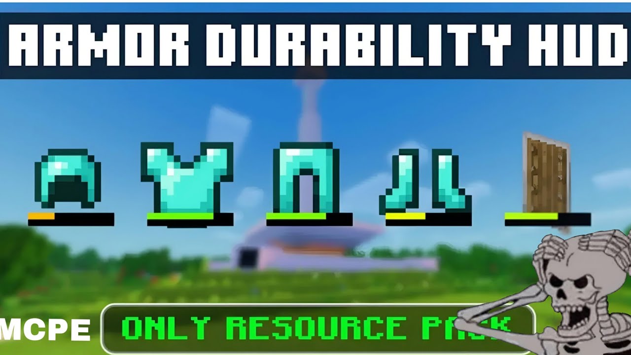 Armor Hud Durability Mod Mcpe Resources Pack Mcpe Youtube
