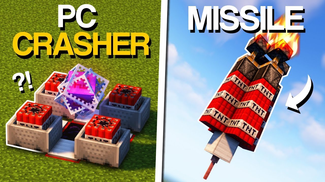 Minecraft 10 Best Bomb Build Hacks Youtube