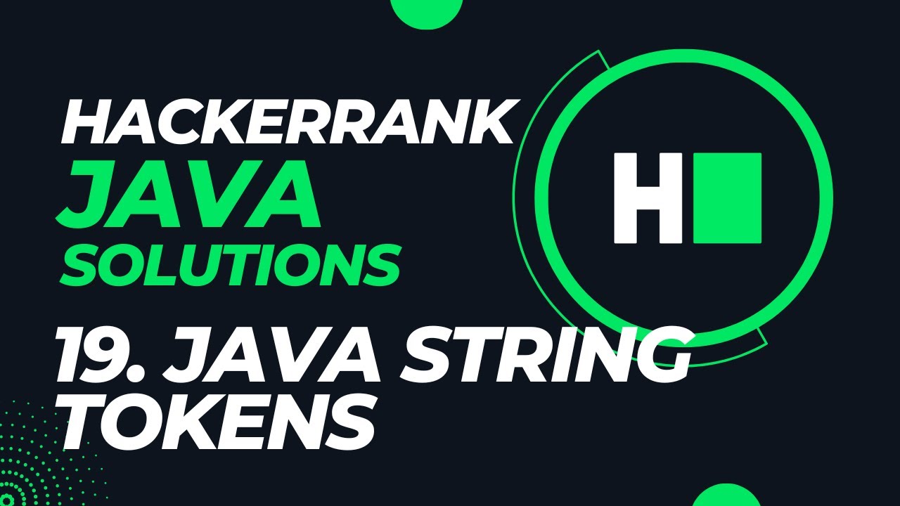 Day 19 Java String Tokens Hackerrank Java Solutions Hindi Youtube