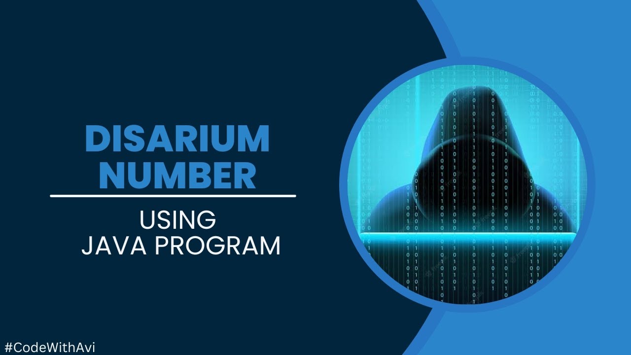 Disarium Number Using Java Program Taking Input From User Java