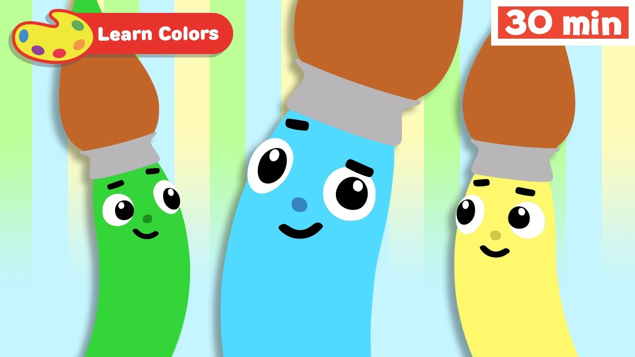 Learn Colors For Children With Petey Paintbrush Coloring Vehicles