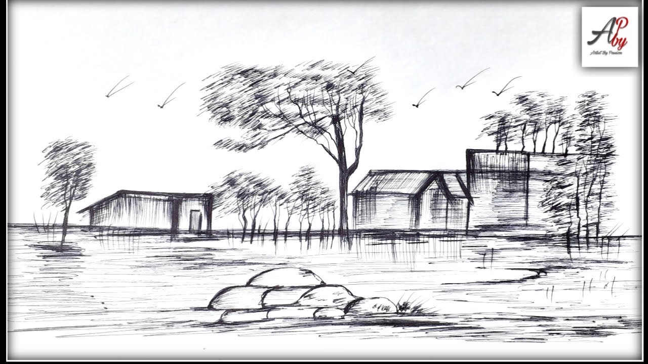 Landscape Tutorial Easy Landscape Step By Step Landscape For Beginners