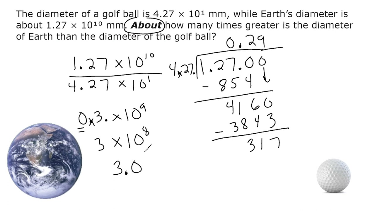 Scientific Notation Word Problems Youtube