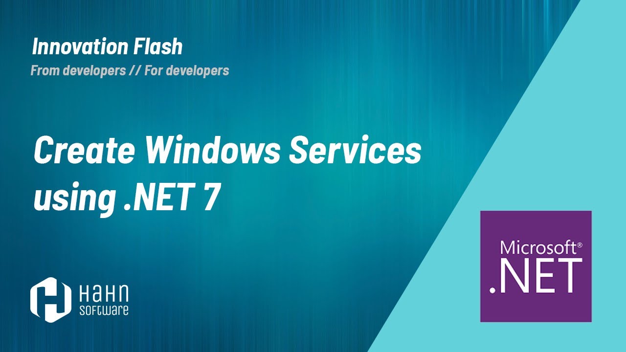 Create Windows Services Using Net 7 Youtube